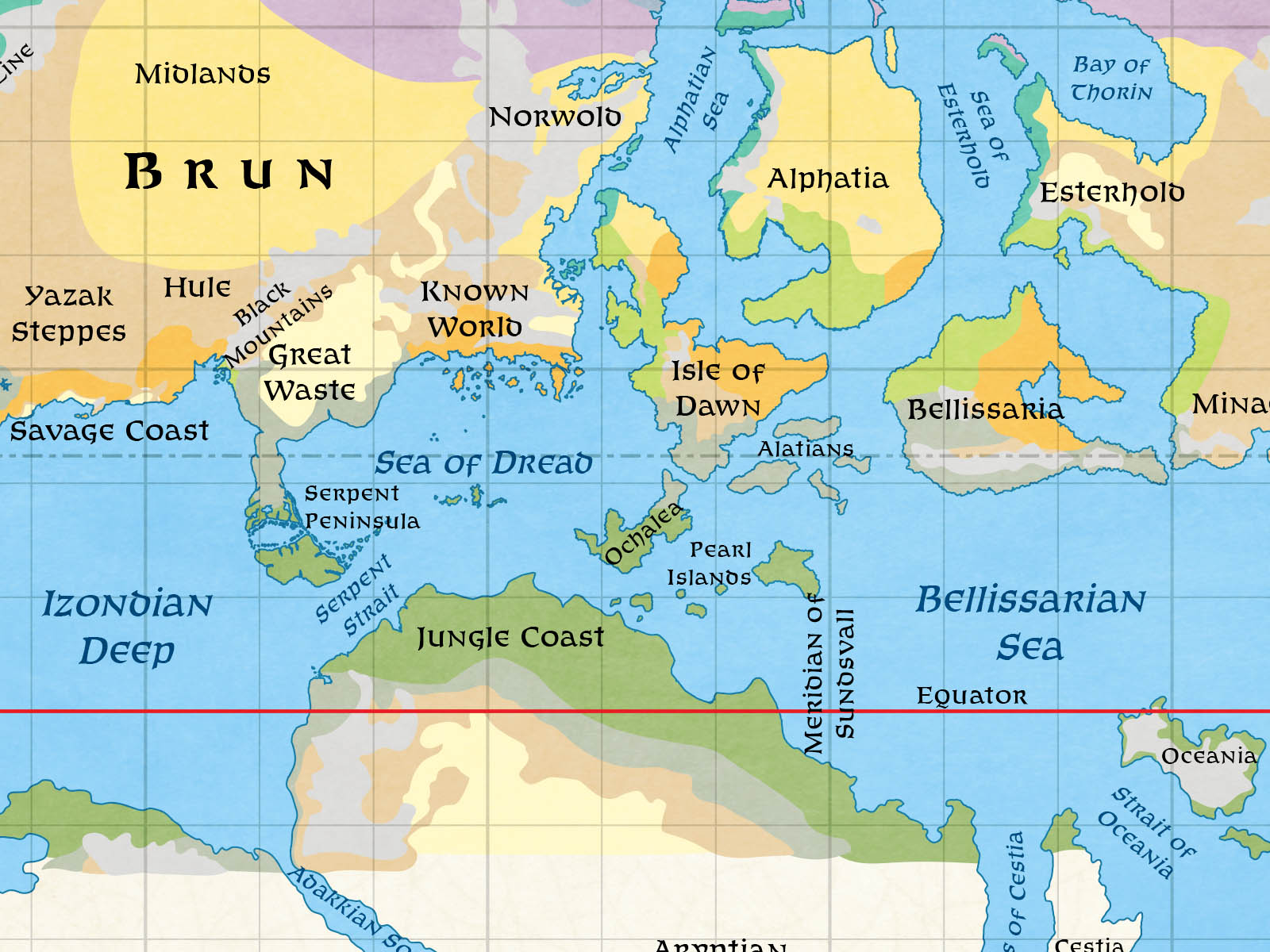 Mystara Climate Maps – Thorfinn Tait Cartography