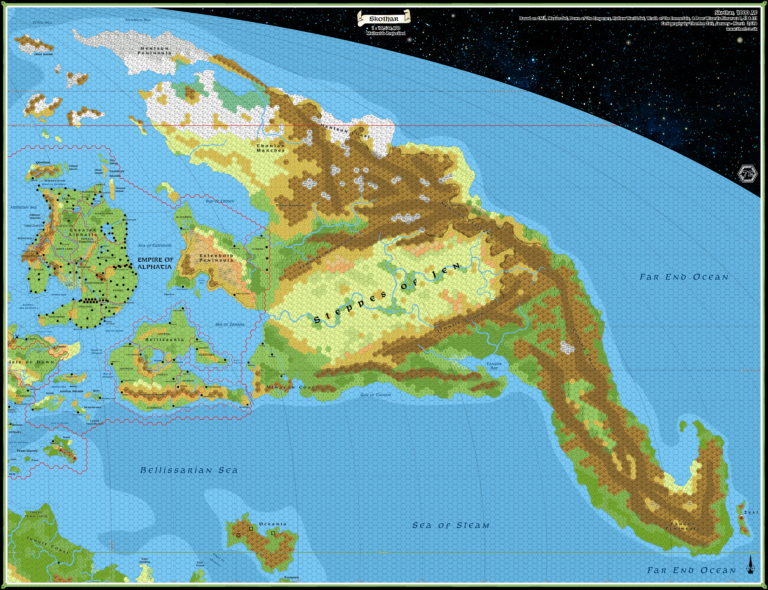 Skothar Continental Hex Map – Thorfinn Tait Cartography