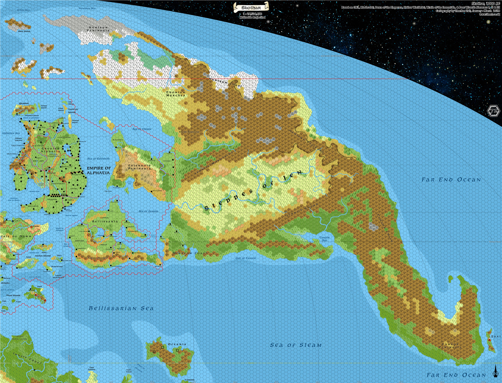 Skothar Continental Hex Map – Thorfinn Tait Cartography